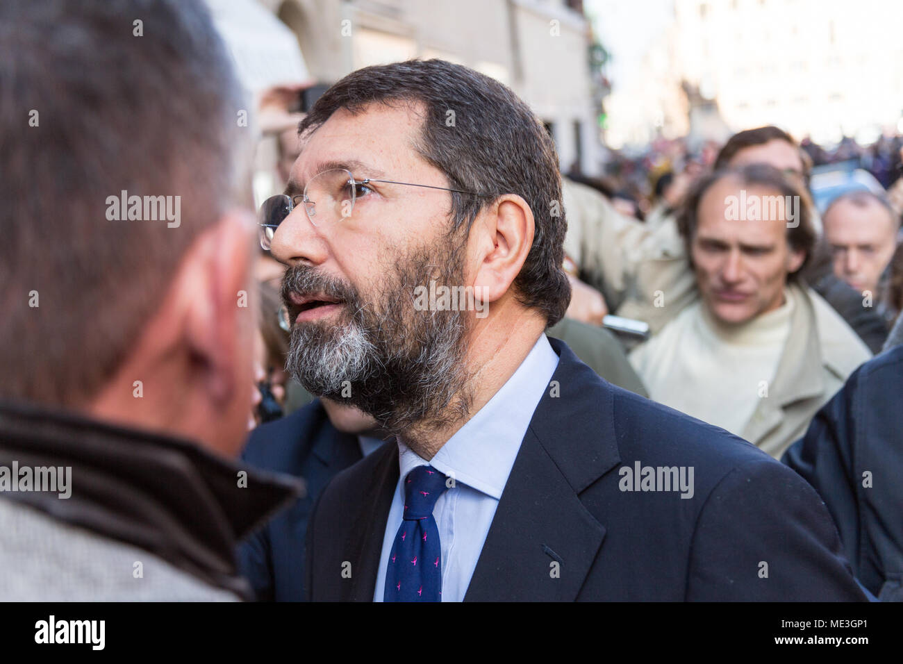 Rome, Italy - February 20, 2015: The Mayor of Rome, Ignazio Marino ...