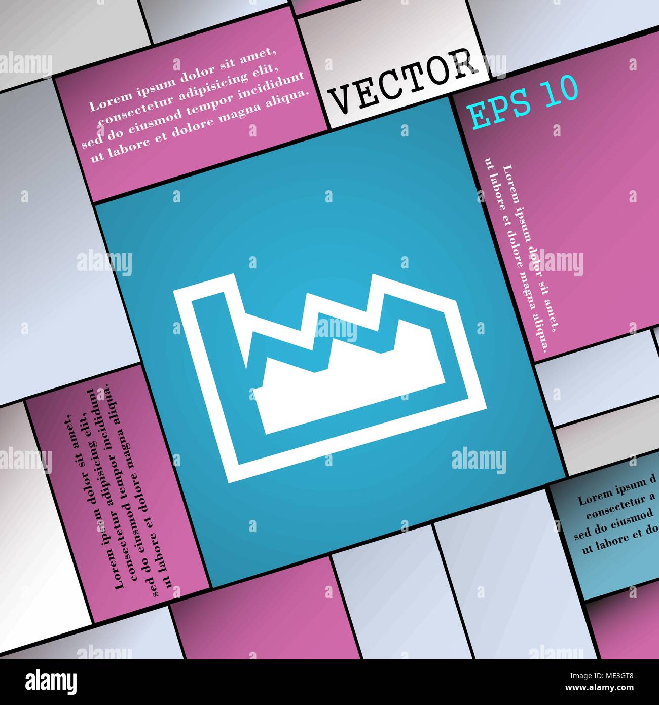 Chart icon sign. Modern flat style for your design. Vector illustration ...