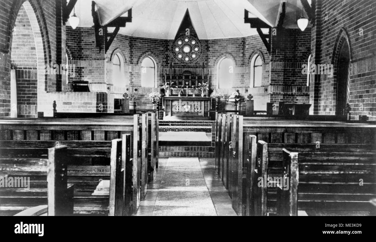Interior view of the Holy Trinity Church of England, Goondiwindi Stock ...