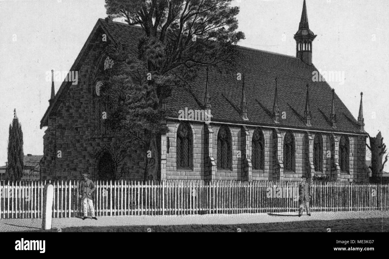 St Andrew's Presbysterian Church, Warwick, ca 1885 Stock Photo - Alamy