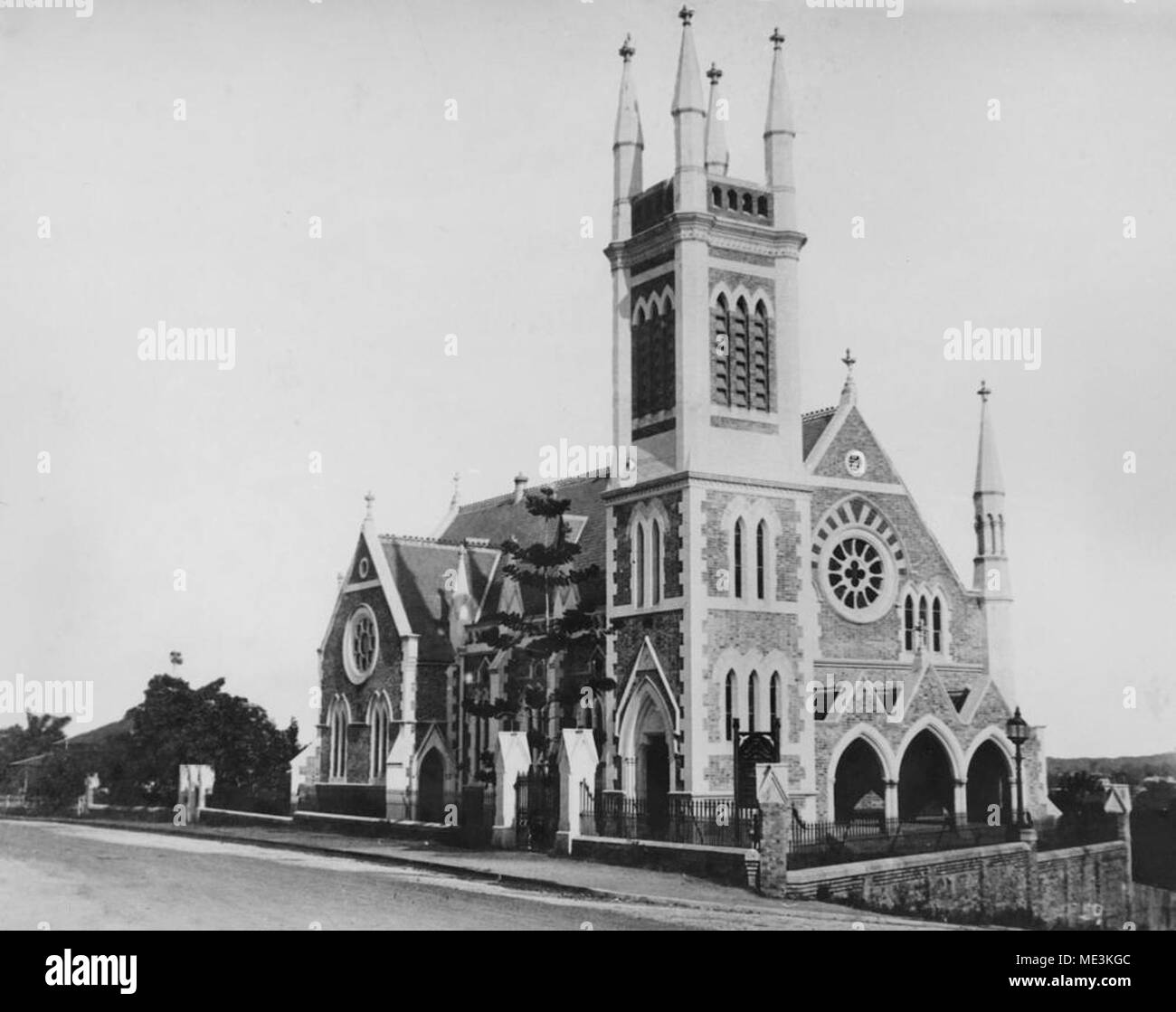 Second Wickham Terrace Presbyterian Church in Brisbane, 1890 Stock ...