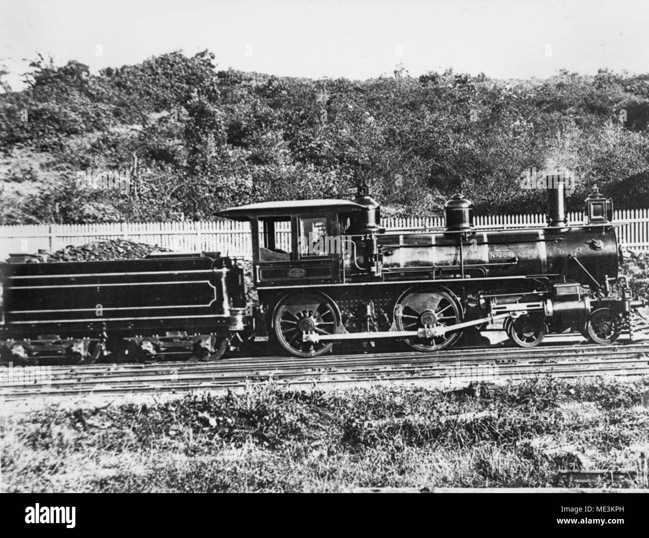 Engine no 284 an A14 steam locomotive, 1894 Stock Photo - Alamy