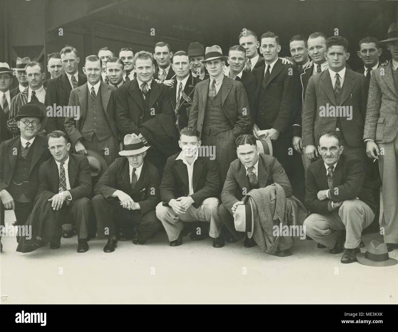 Queensland Rugby League representative team returns home, Brisbane, ca ...