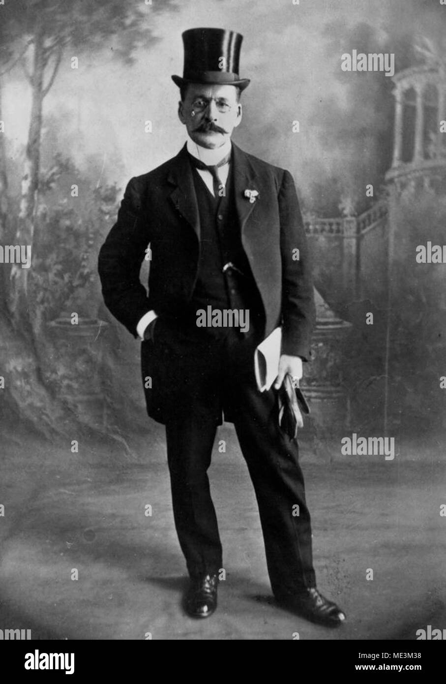 Portrait of Mr E G Gilbert Stock Photo - Alamy