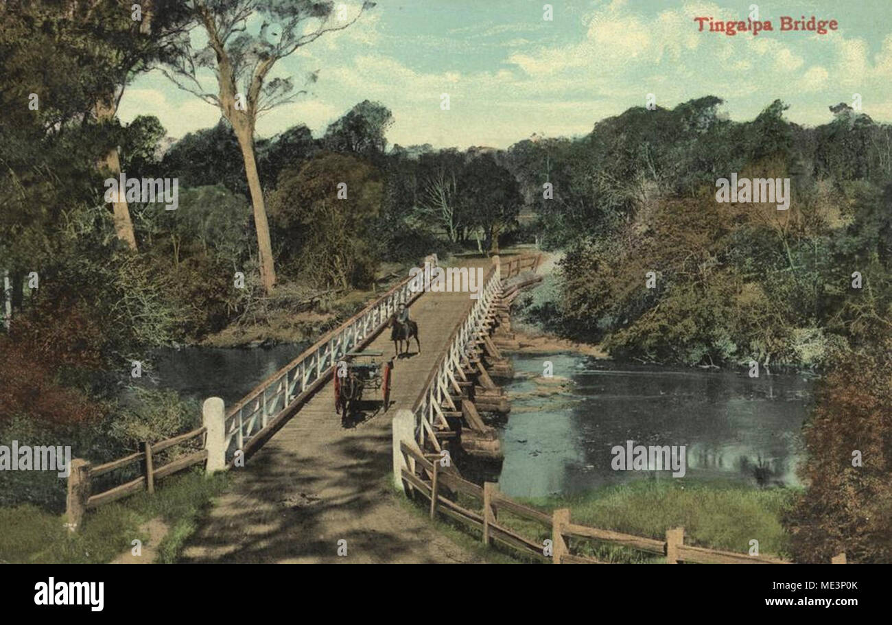 Tingalpa Creek Bridge, Brisbane, ca 1910 Stock Photo - Alamy
