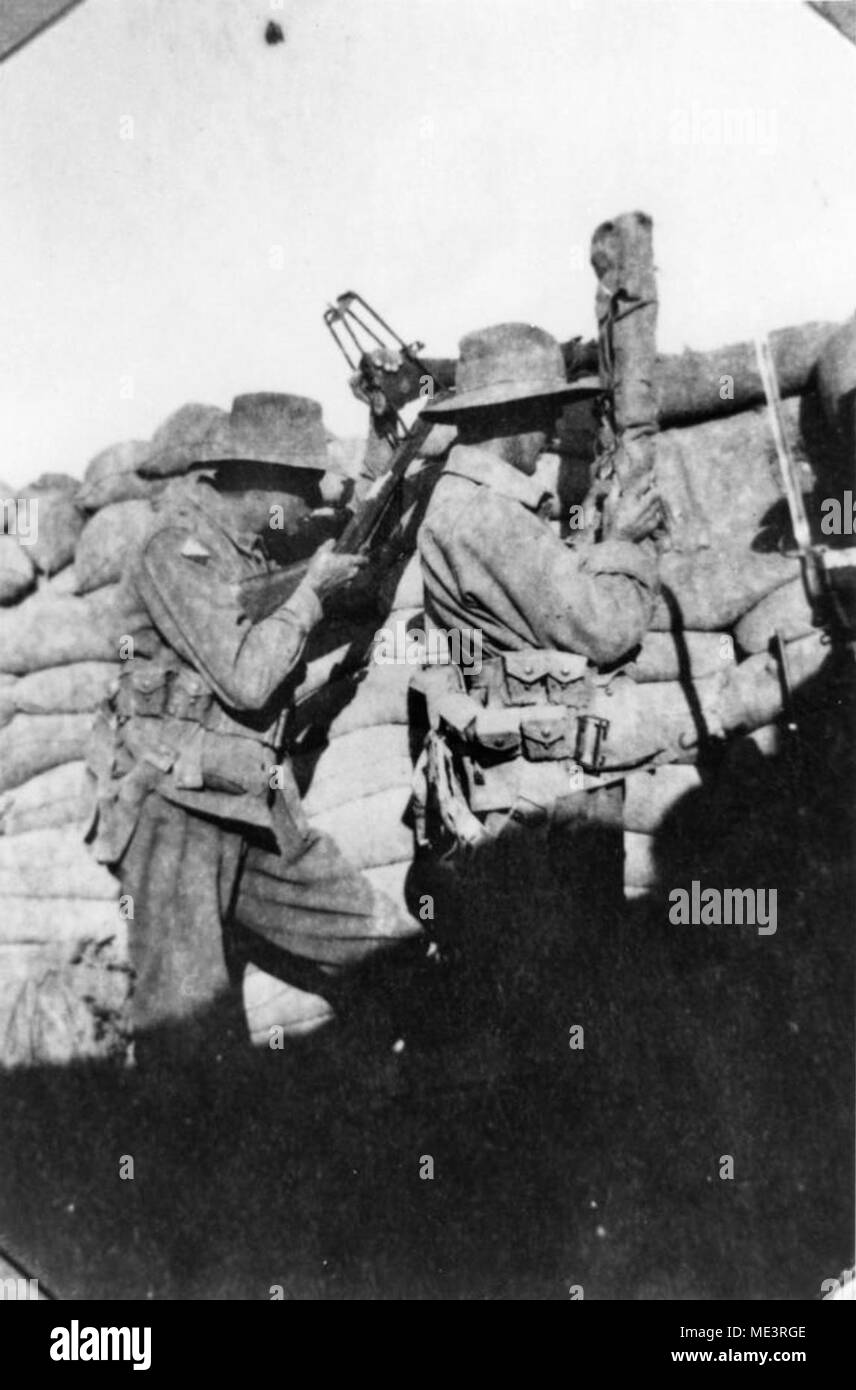 Australian soldiers in the trenches at Lone Pine, Gallipoli, August ...