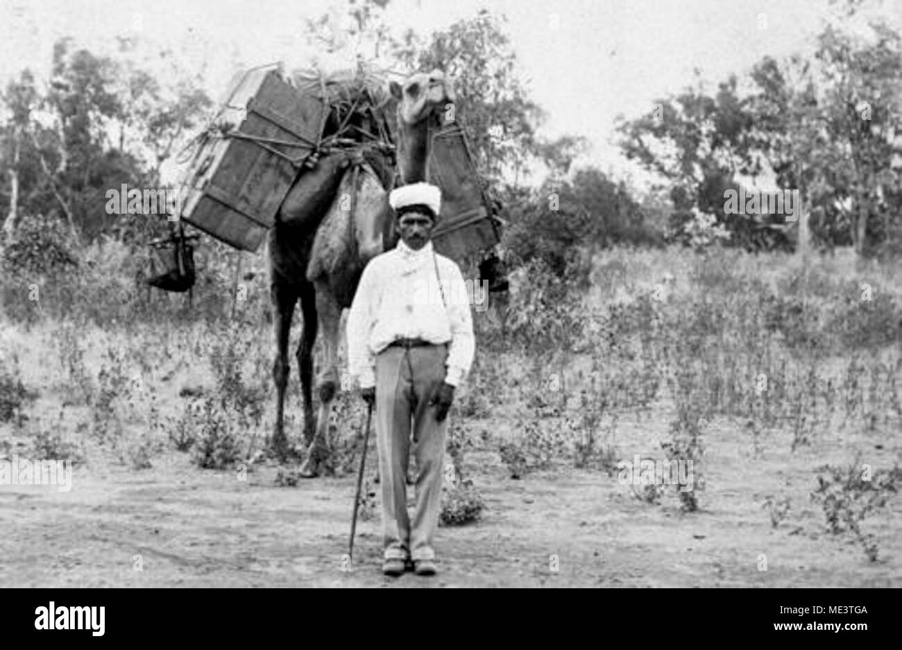 Camel driver with camel Stock Photo - Alamy