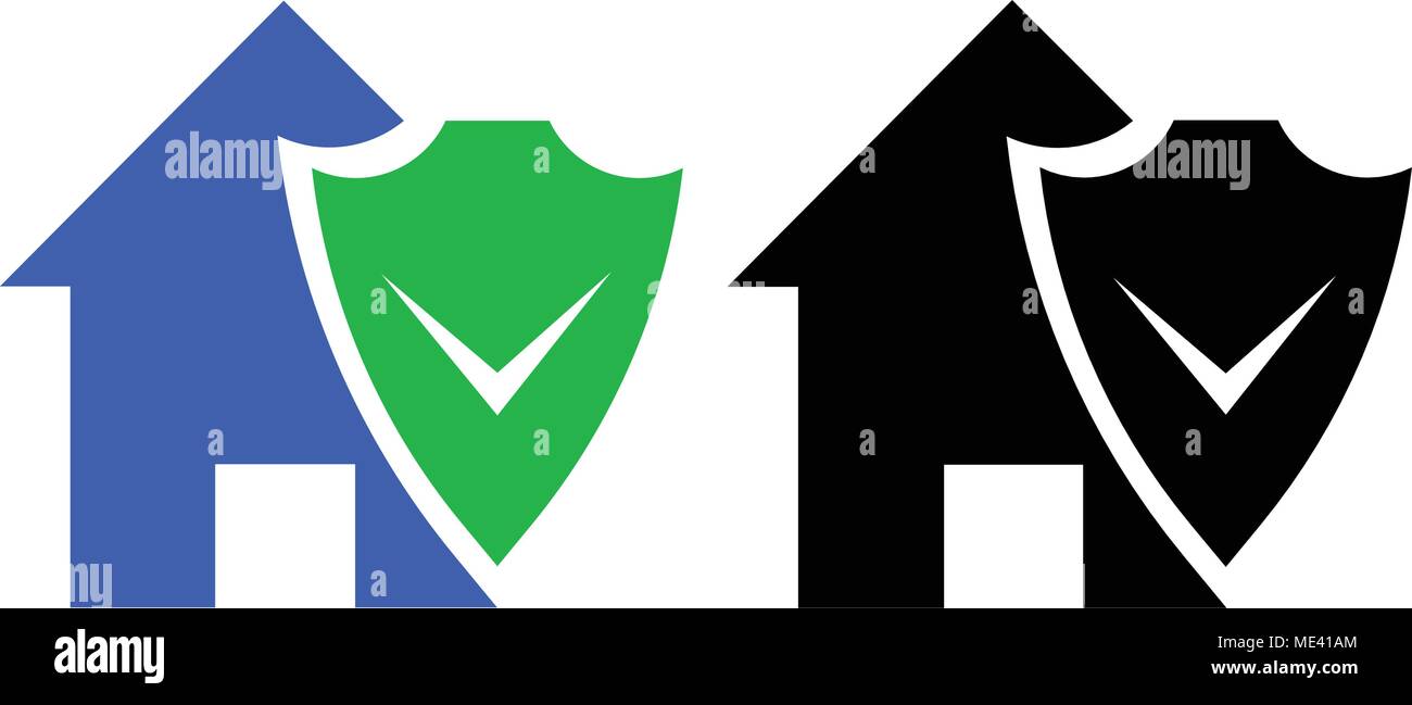 House shield icon. Home protection vector icon Stock Vector Image & Art ...