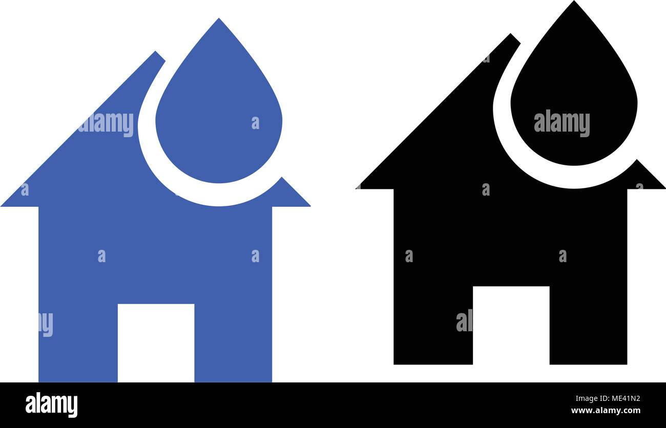 Water supply icon house Stock Vector Images - Alamy