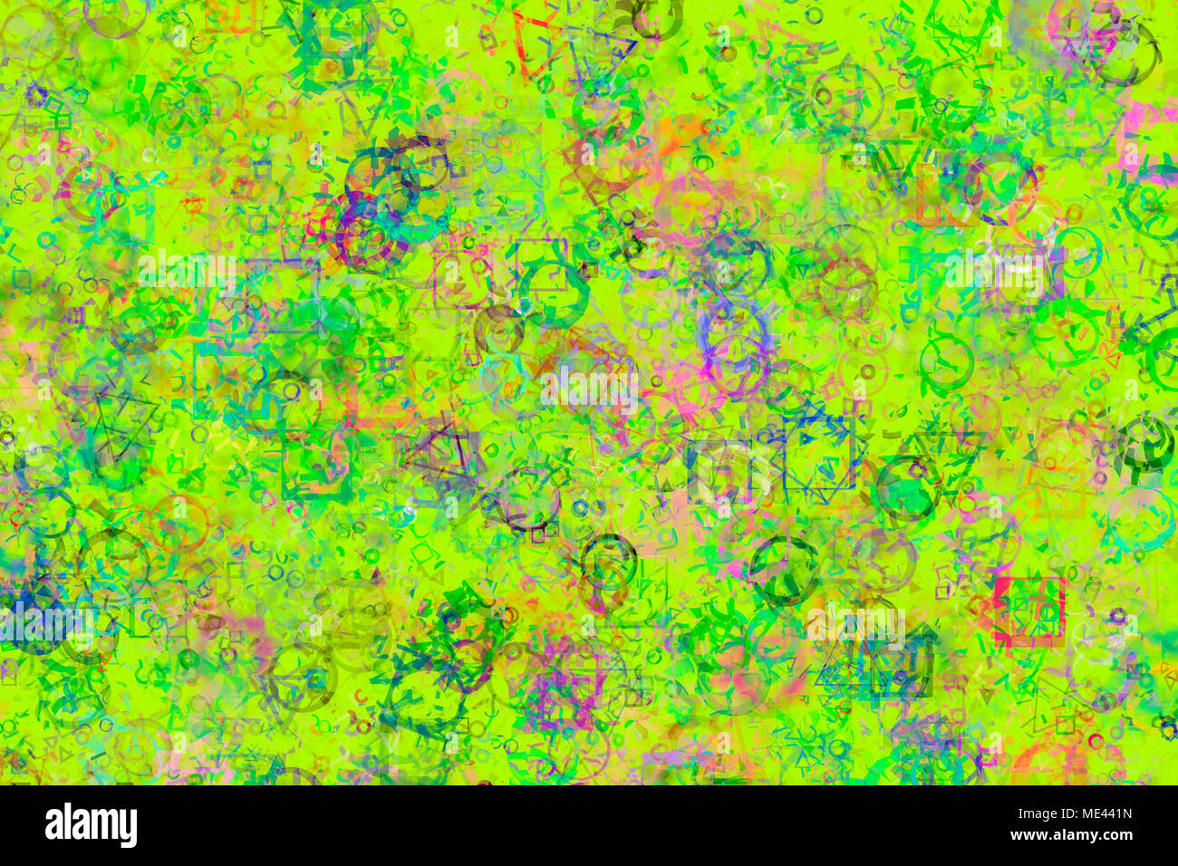 Random circle, square & rectangle shape, digital generative art for web ...