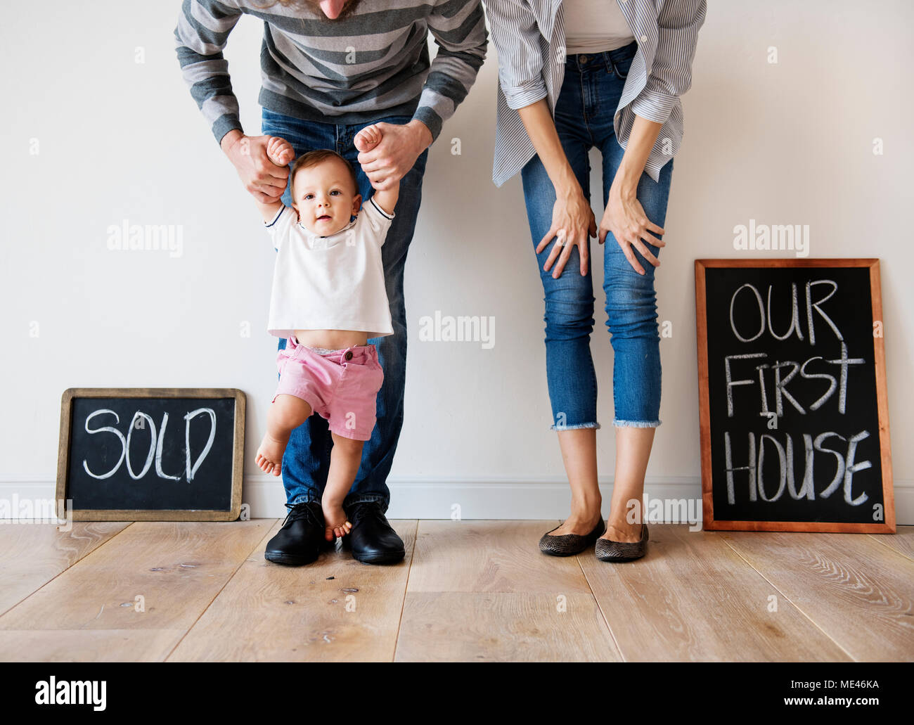 Couple sold first house Stock Photo - Alamy