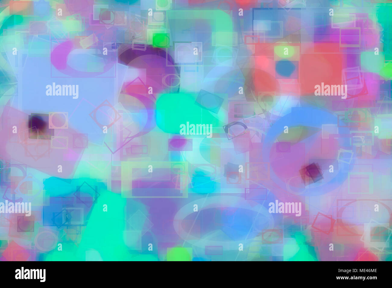 Random square & rectangle shape, digital generative art for web page ...
