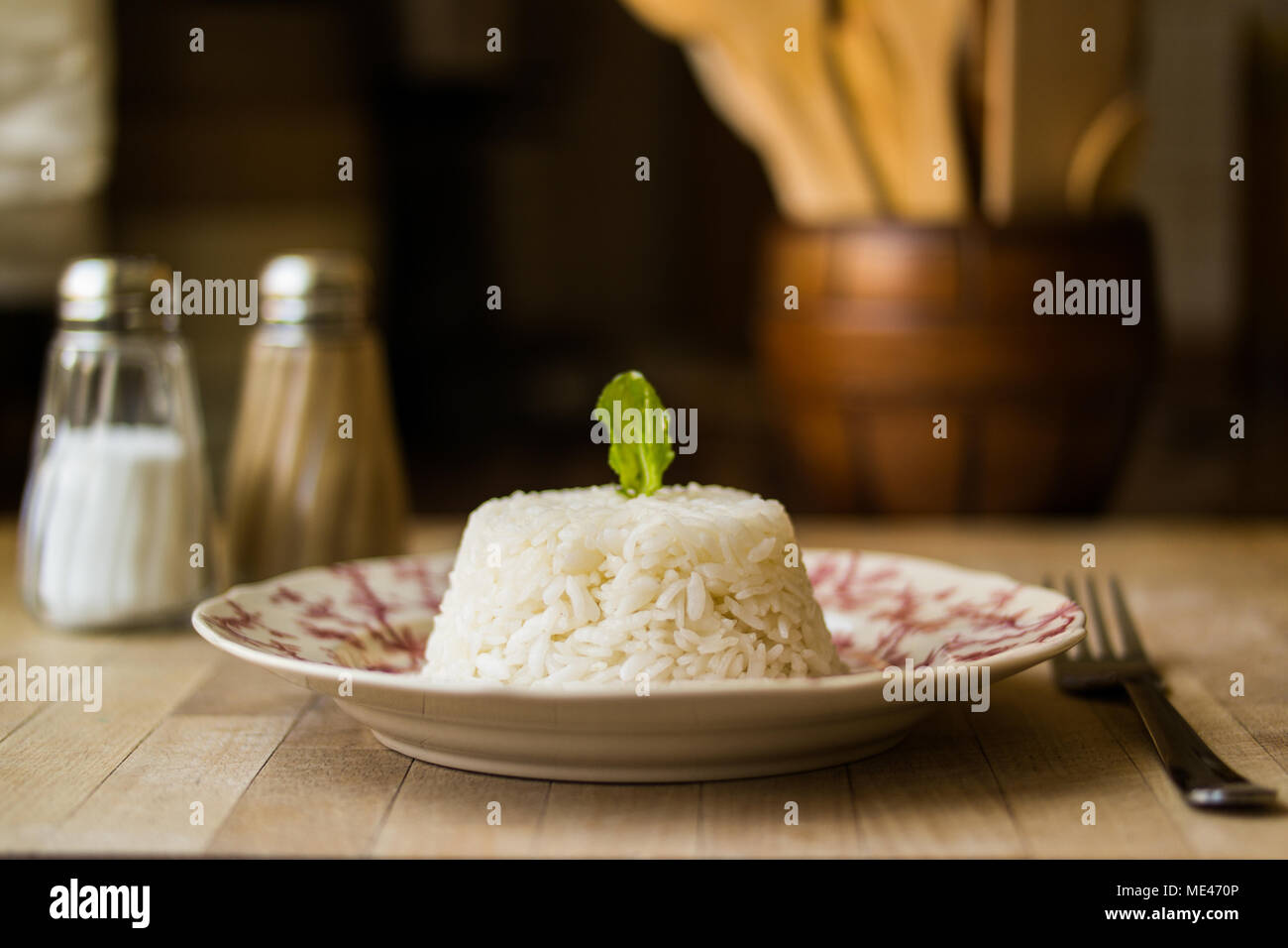 Turkish Rice Pilav / Pilaf served Plain Stock Photo - Alamy