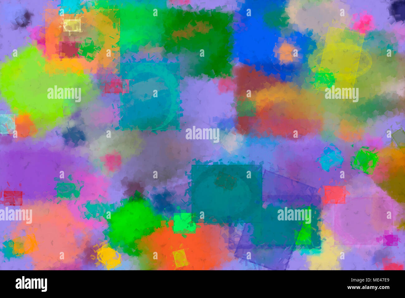 Random square & rectangle shape, digital generative art for web page ...