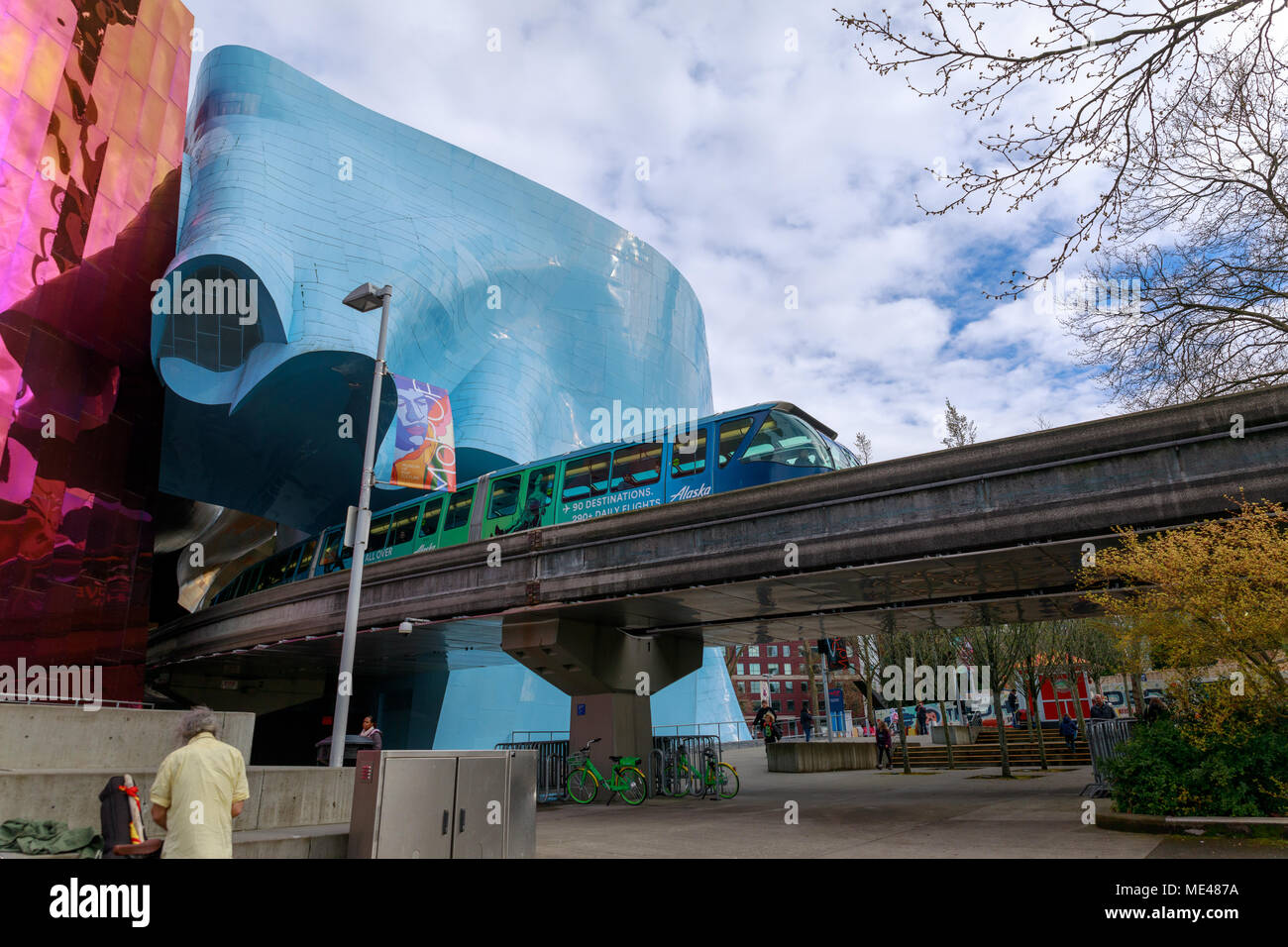 Museum of pop culture seattle exterior hi-res stock photography and ...