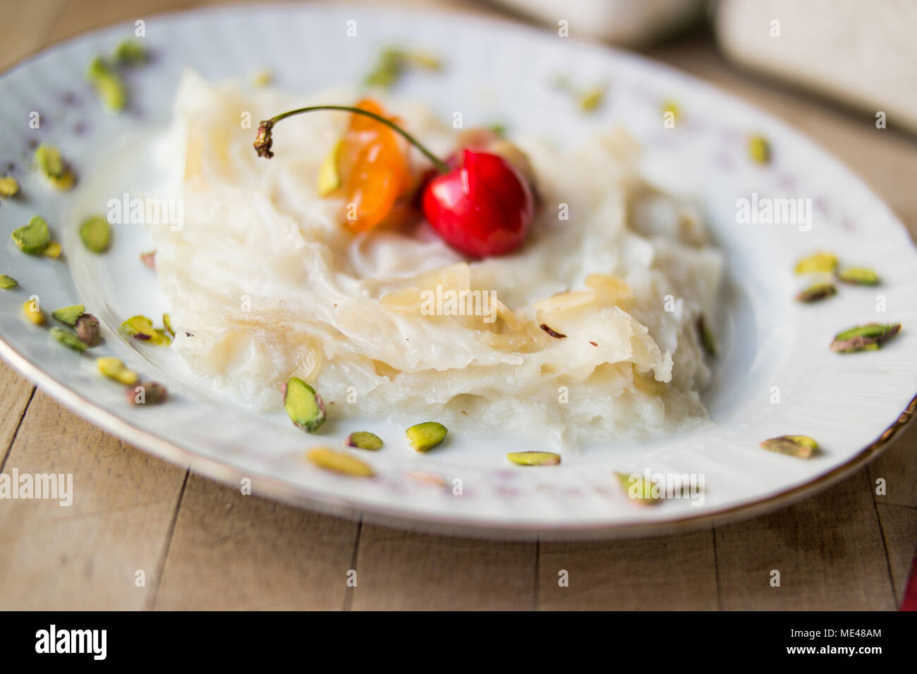 Gullac / Turkish Traditional Ramadan Dessert Stock Photo - Alamy