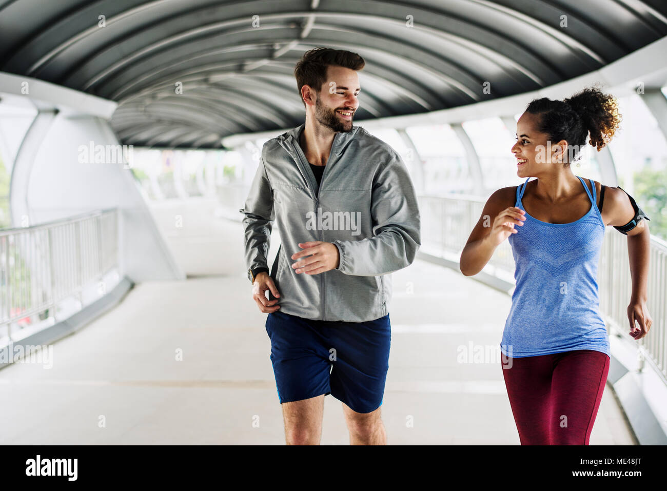 Black couple working out together hi-res stock photography and images ...