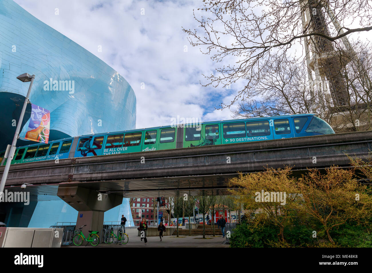 Seattle, Washington - April 9, 2018 : The Museum of Pop Culture (MoPOP ...