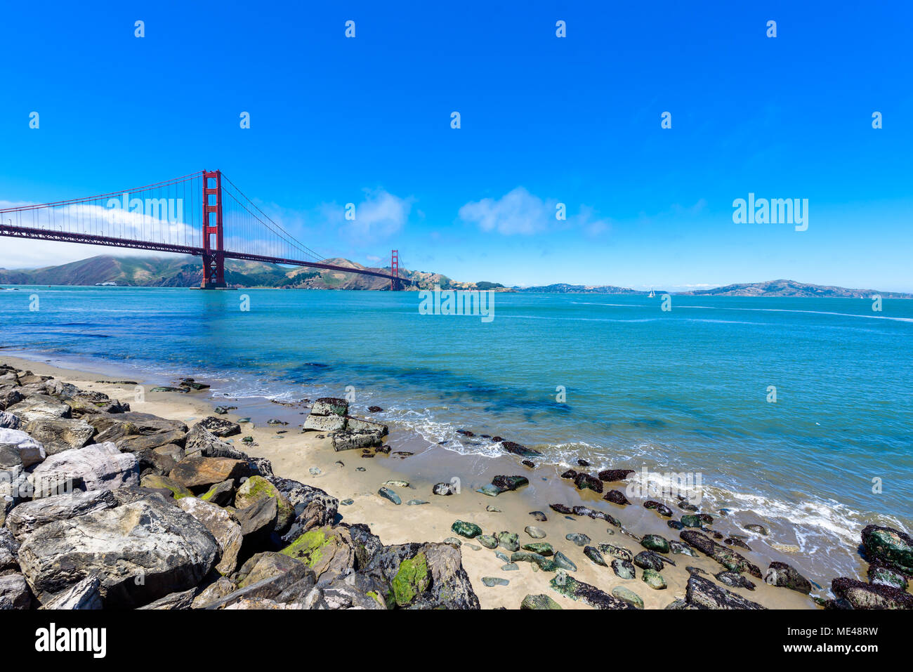 Golden gate bridge from torpedo wharf hi-res stock photography and ...