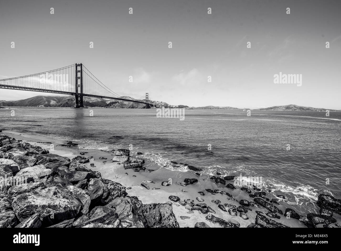 Golden gate bridge from torpedo wharf hi-res stock photography and ...