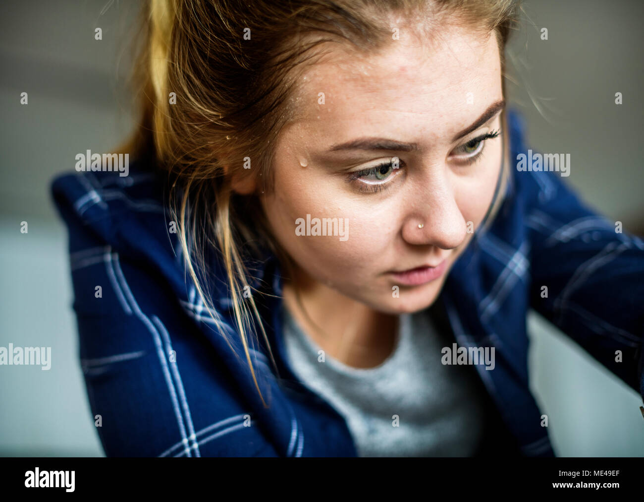 Portrait of white woman Stock Photo - Alamy