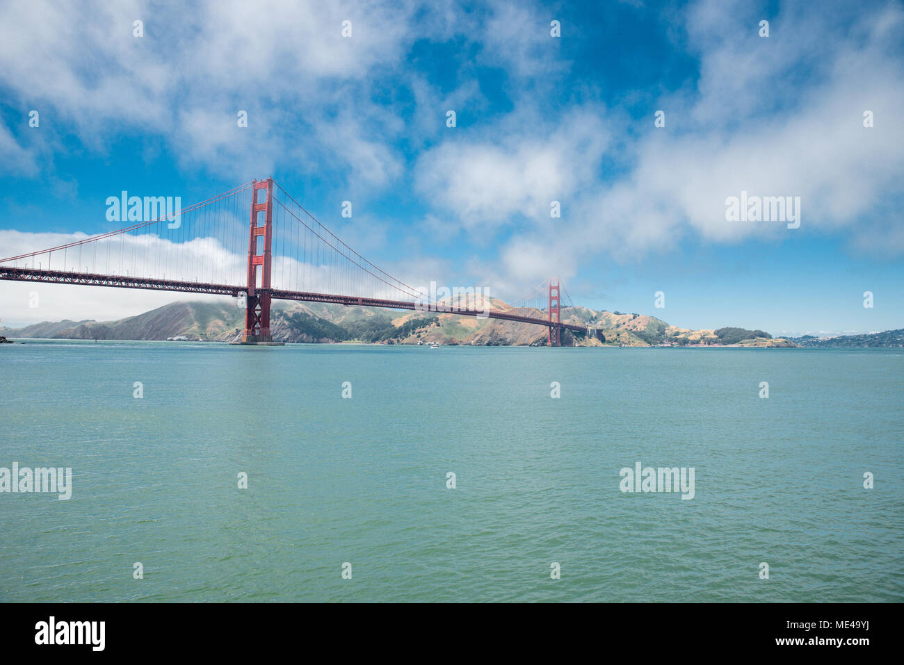 Golden Gate Bridge in San Francisco - Viewpoint from Torpedo Wharf ...