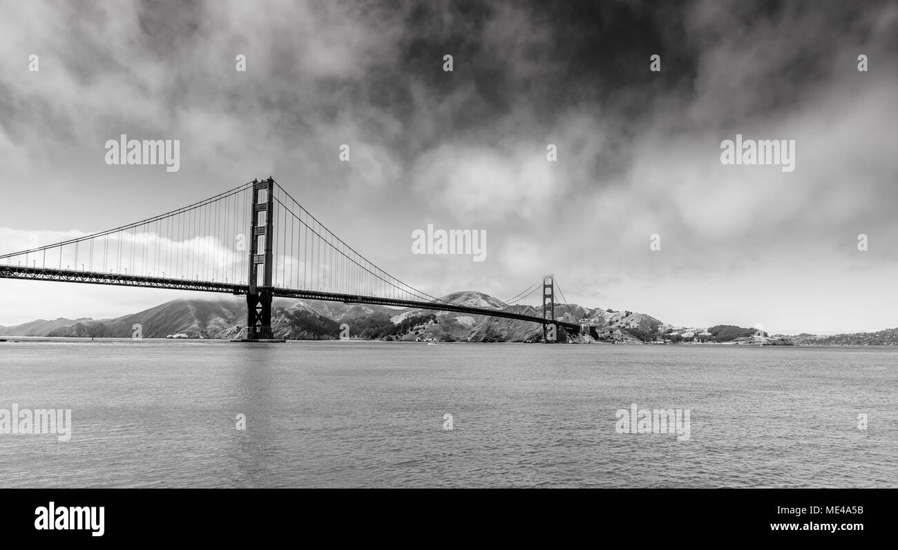 Golden Gate Bridge in San Francisco - Viewpoint from Torpedo Wharf ...