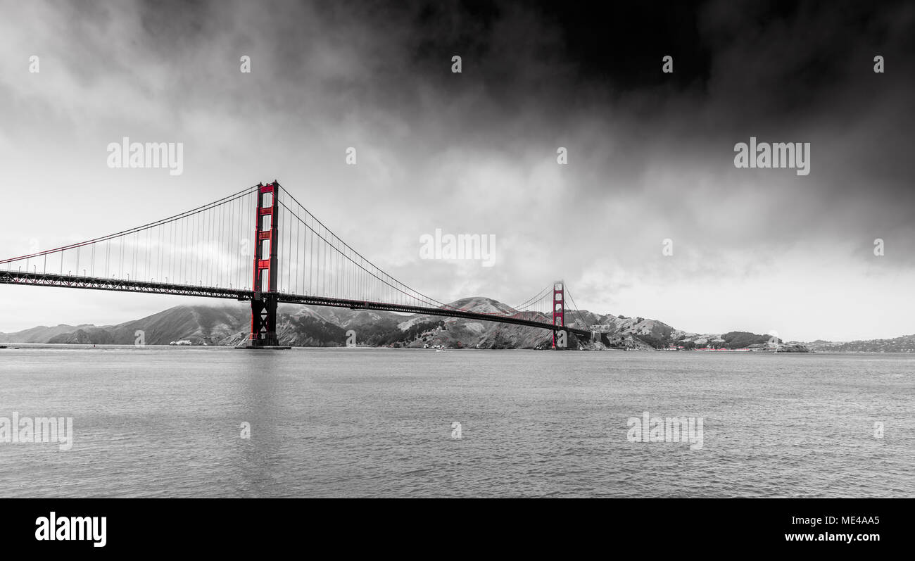 Golden Gate Bridge in San Francisco - Viewpoint from Torpedo Wharf ...