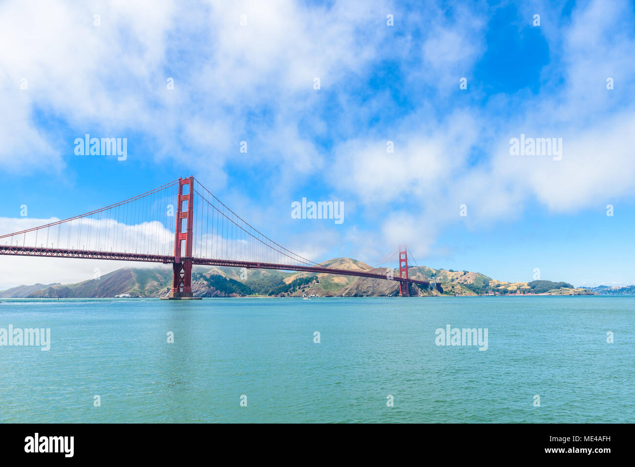 Golden Gate Bridge in San Francisco - Viewpoint from Torpedo Wharf ...