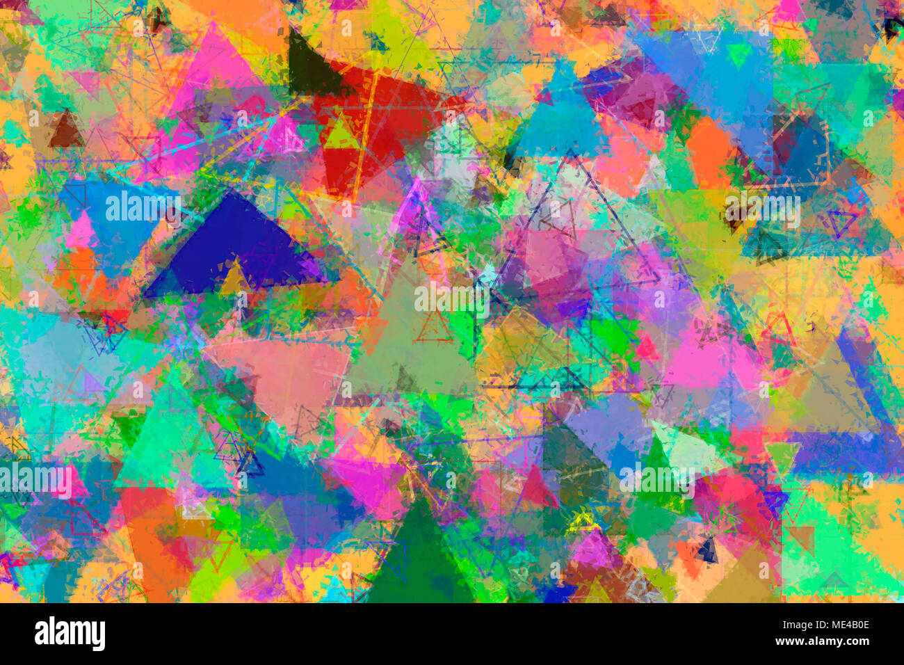 Random triangle shape, digital generative art for web page, graphic ...