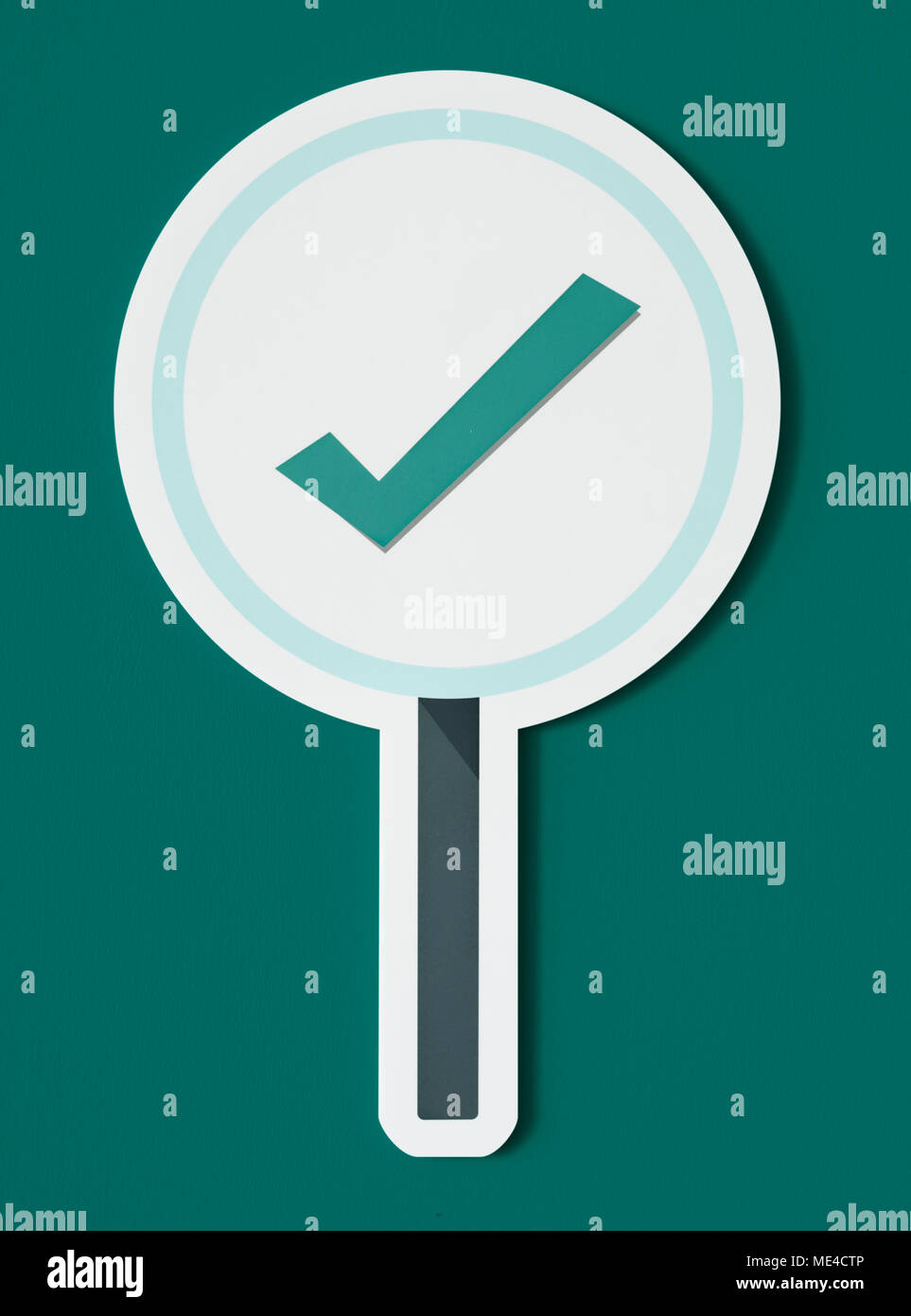 Right tick sign icon isolated Stock Photo - Alamy
