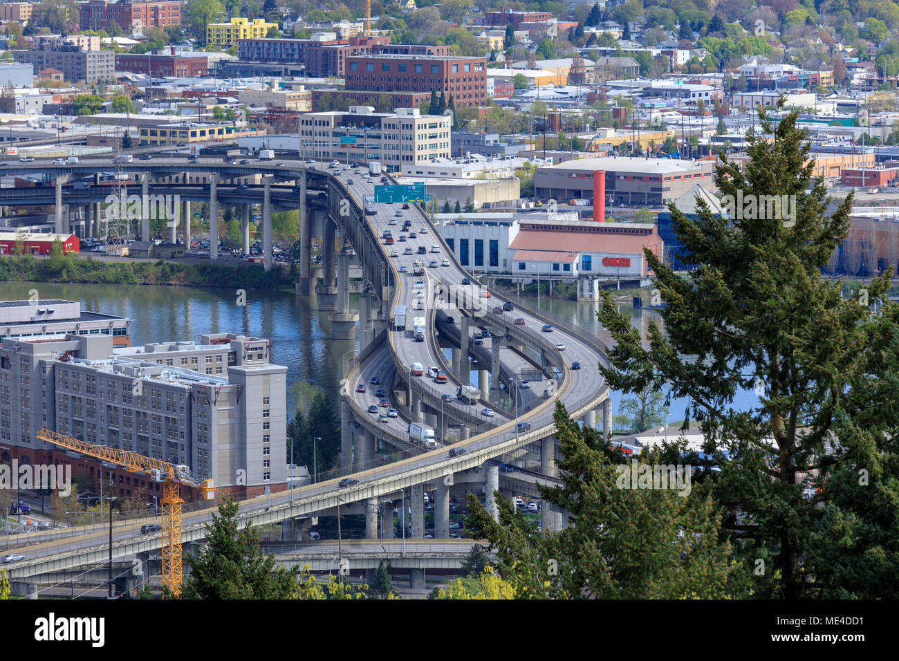 Marquam bridge hi-res stock photography and images - Alamy