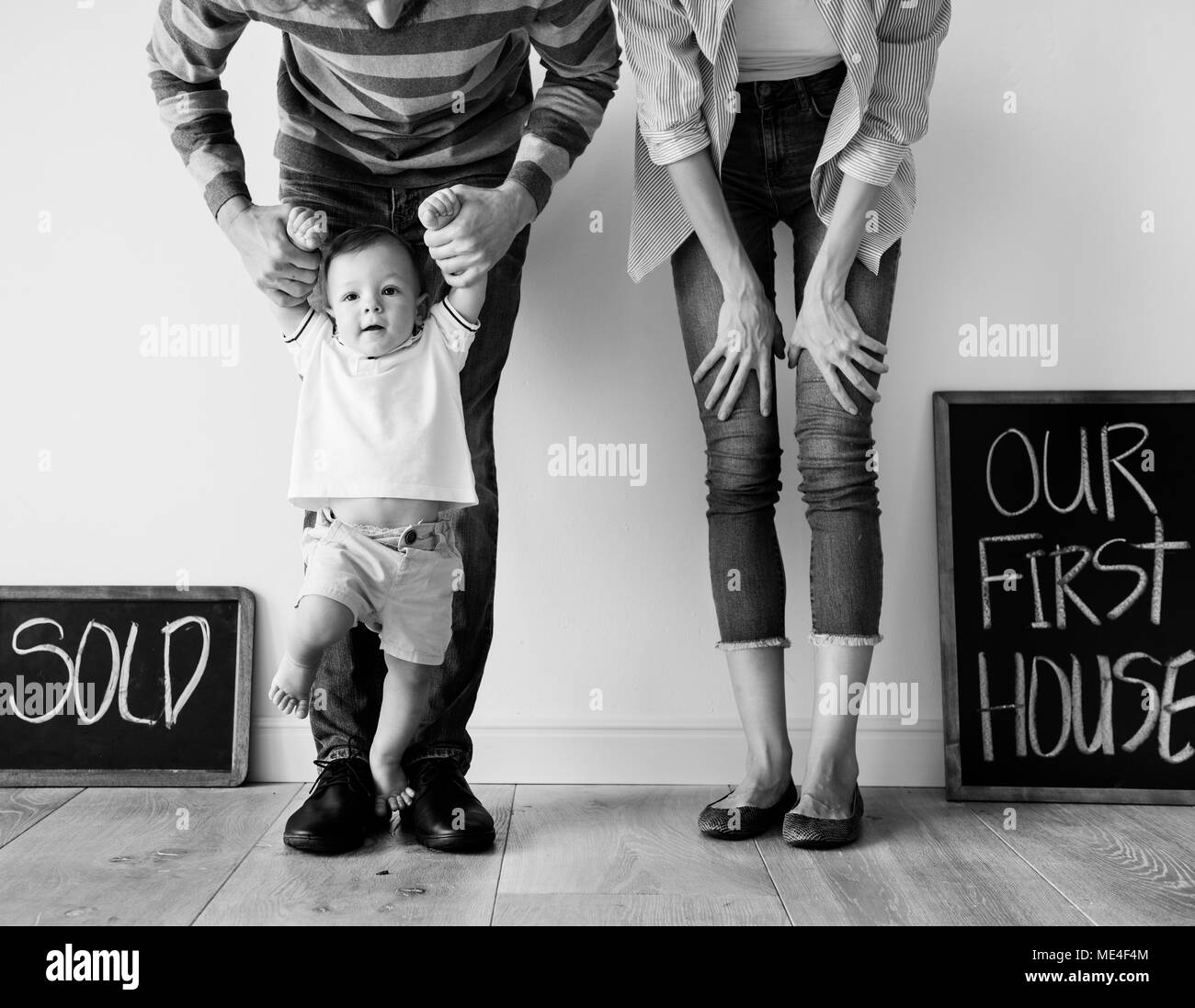 First steps black baby hi-res stock photography and images - Alamy