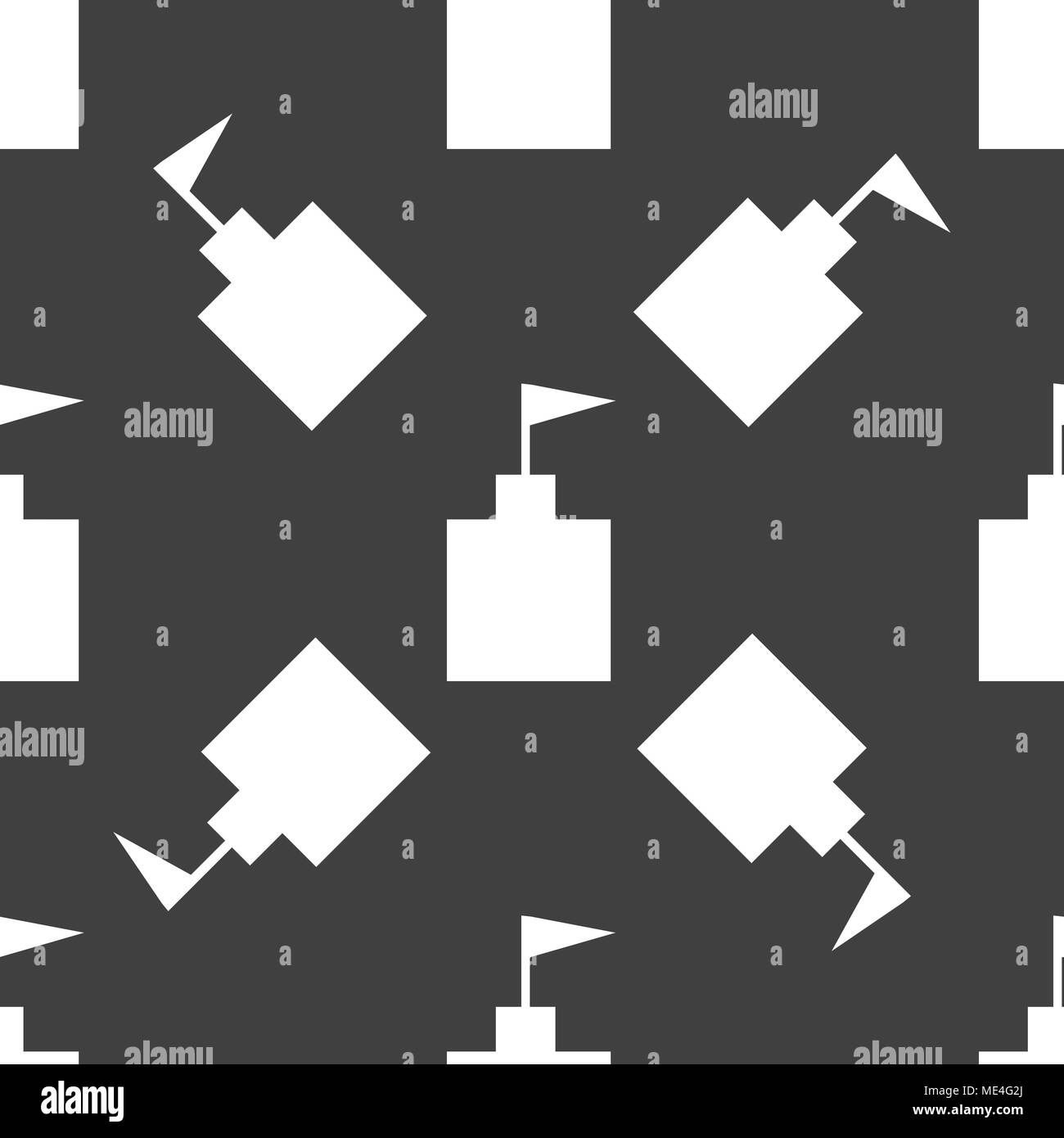 tower web icon. flat design. Seamless gray pattern. Vector EPS10 Stock Vector Image & Art - Alamy