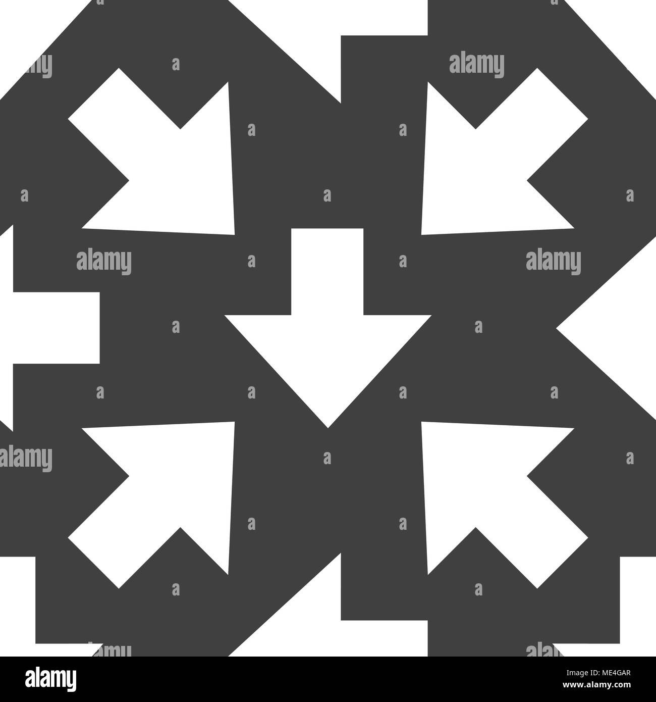 down Arrow web icon. flat design. Seamless gray pattern. Vector EPS10 Stock Vector Image & Art ...