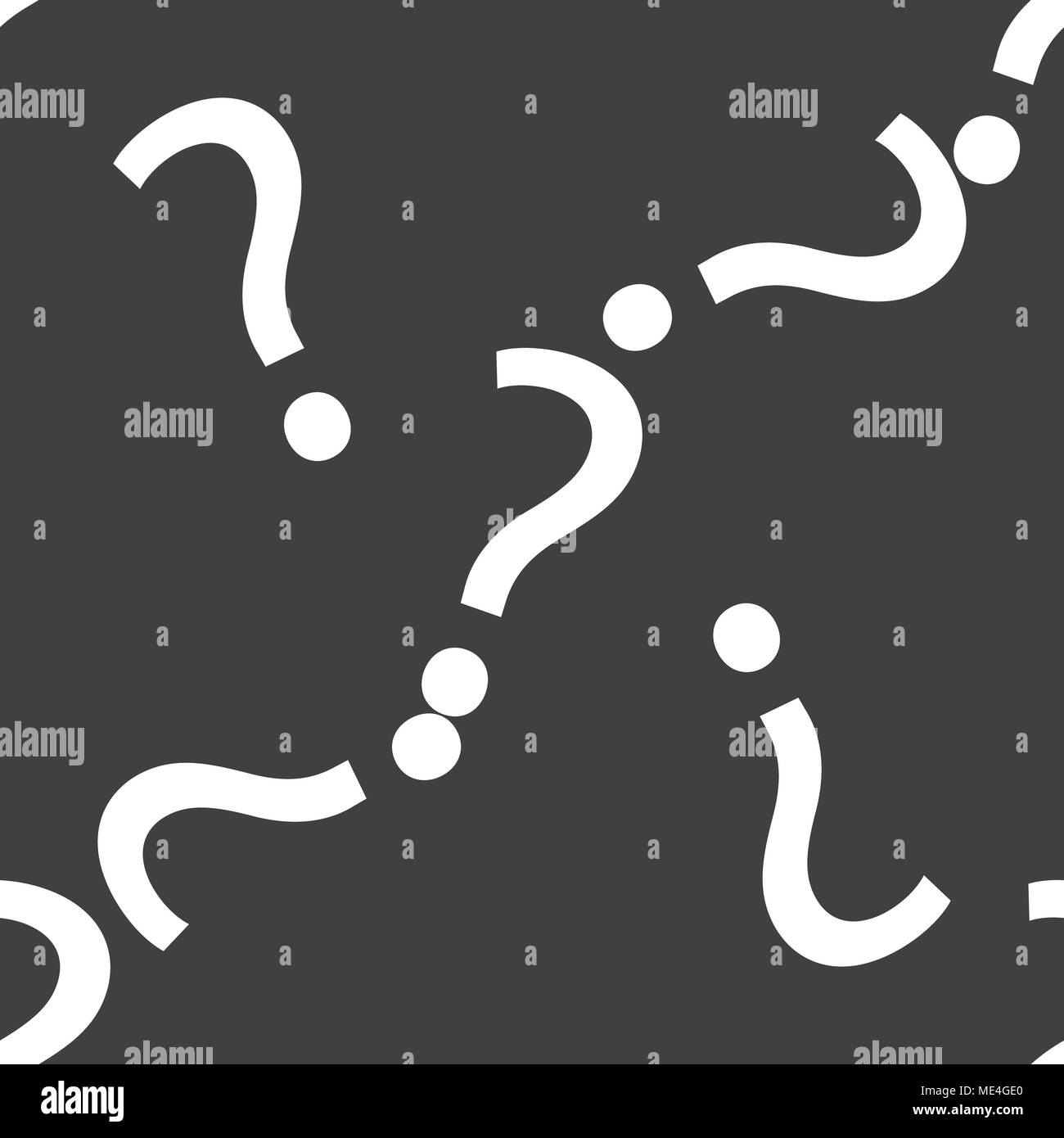 question mark web icon. flat design. Seamless gray pattern. Vector ... question mark web icon. flat design. Seamless gray pattern. Vector ...