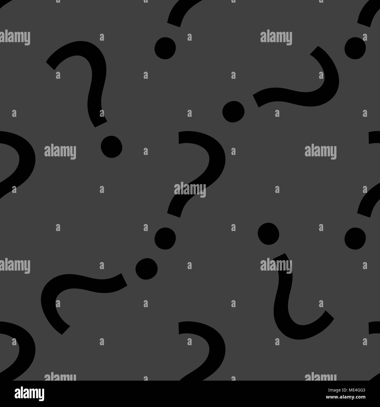 Question mark gray background Black and White Stock Photos & Images - Alamy