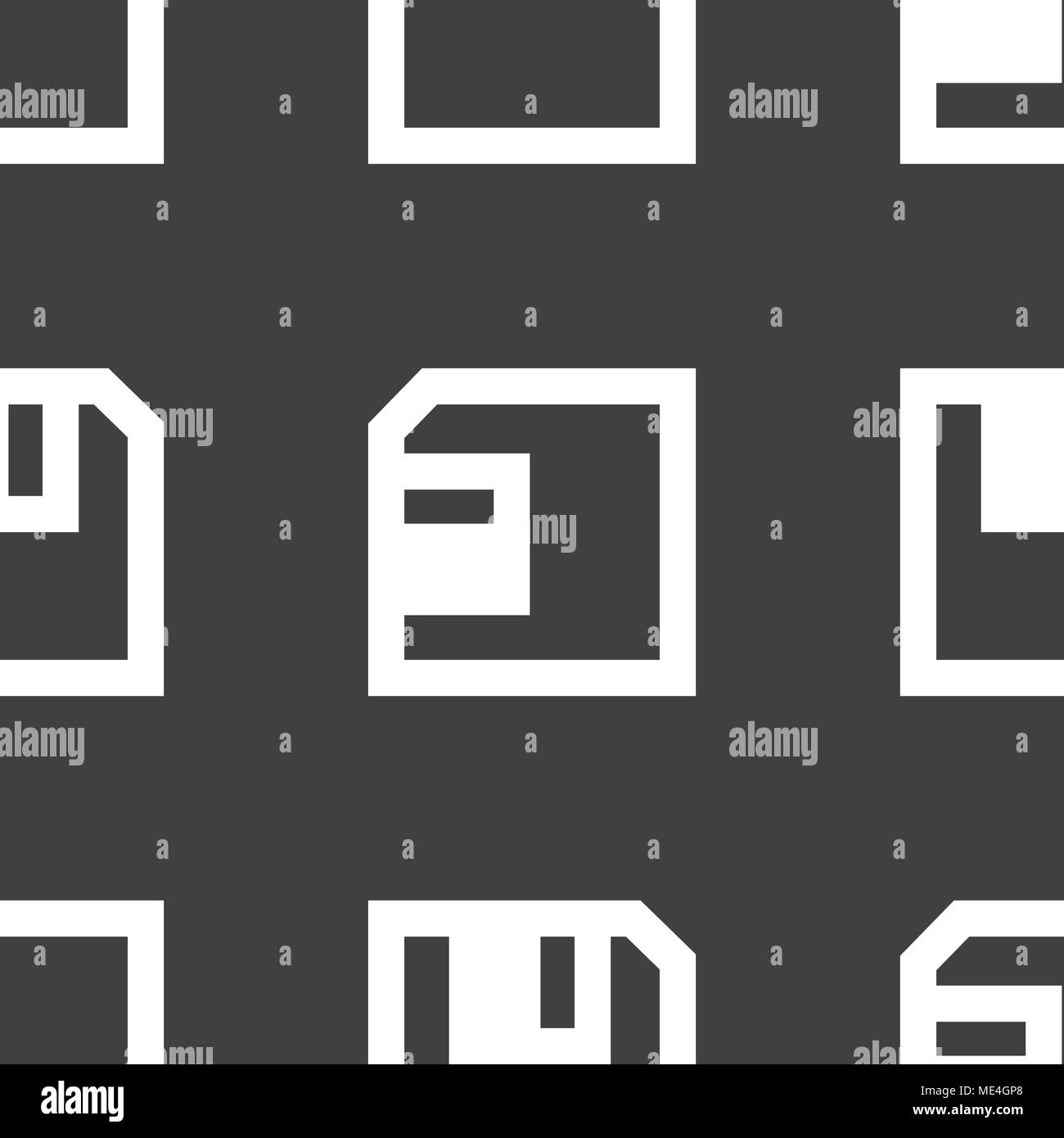 floppy disk web icon. flat design. Seamless pattern. Vector EPS10 Stock Vector Image & Art - Alamy