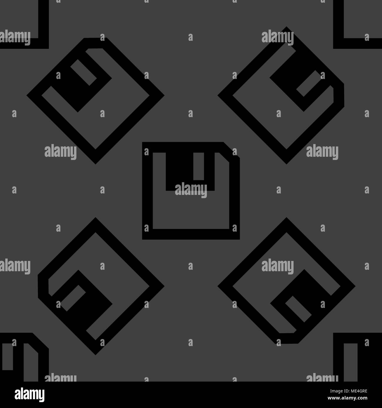 floppy disk web icon. flat design. Seamless pattern. Vector EPS10 Stock Vector Image & Art - Alamy