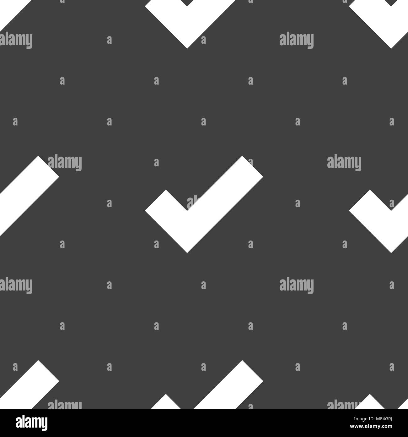 tick web icon. flat design. Seamless pattern. Vector EPS10 Stock Vector ...