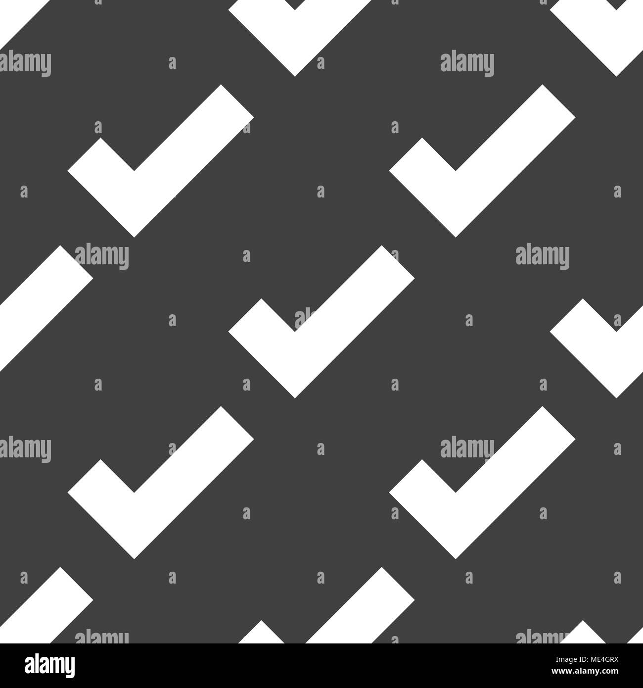 tick web icon. flat design. Seamless pattern. Vector EPS10 Stock Vector ...