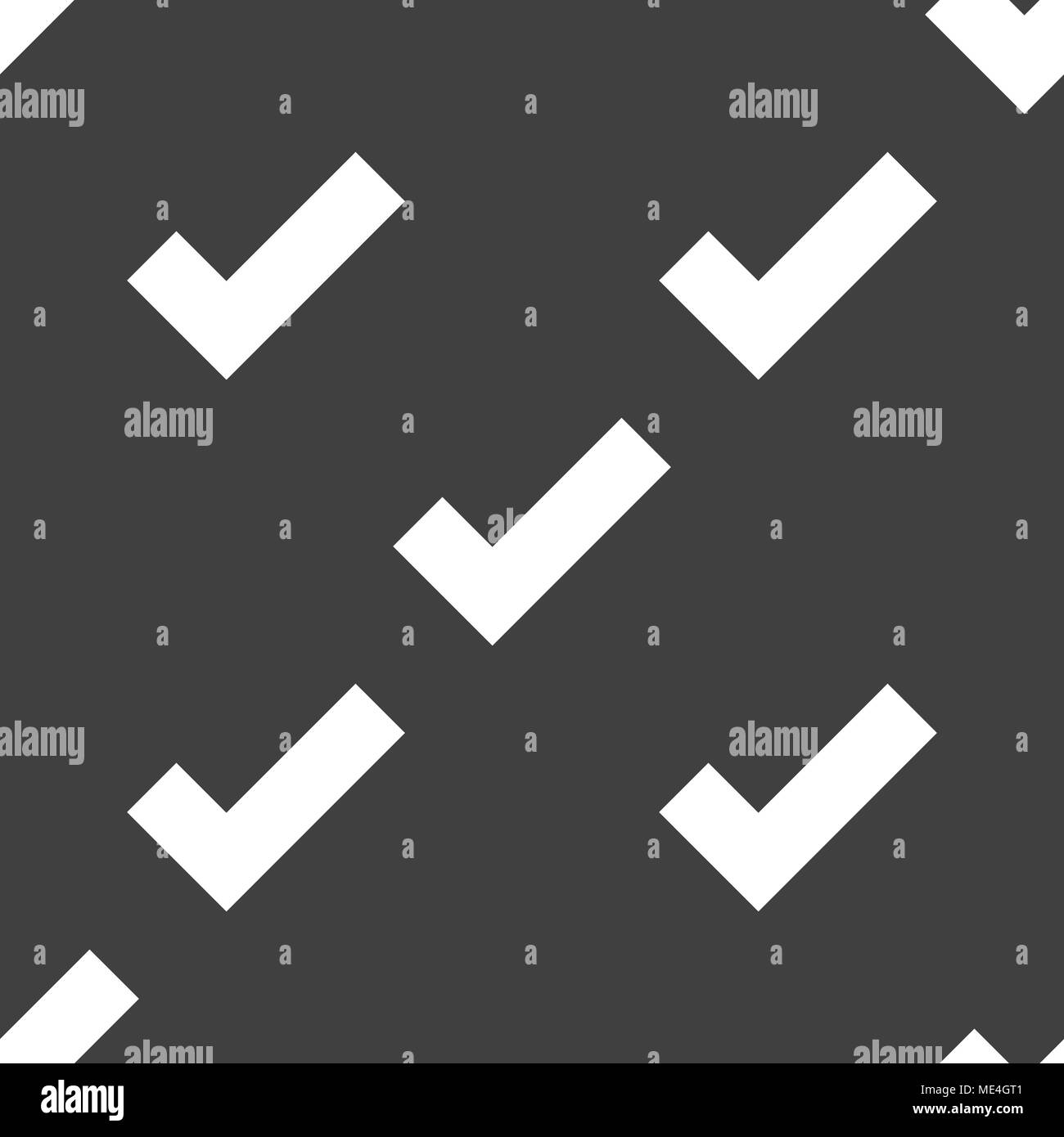 tick web icon. flat design. Seamless pattern. Vector EPS10 Stock Vector ...