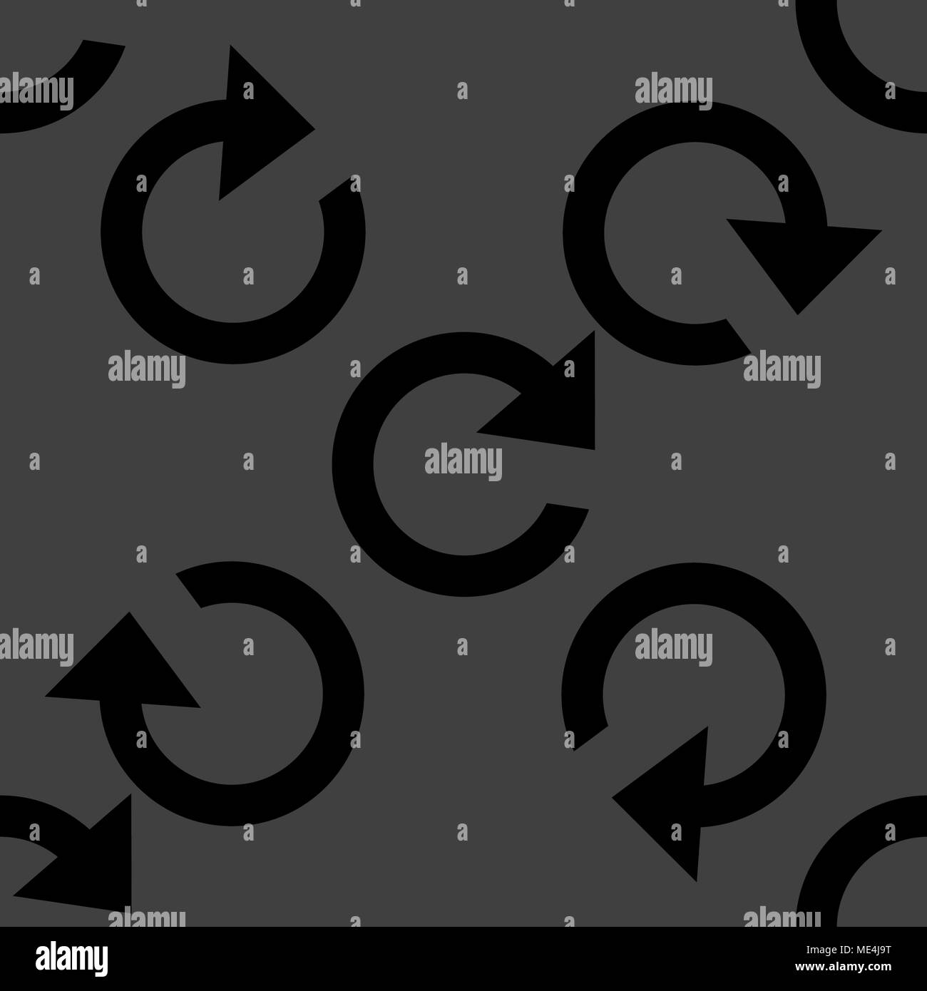 arrow Update web icon. flat design. Seamless pattern. Vector EPS10 ...