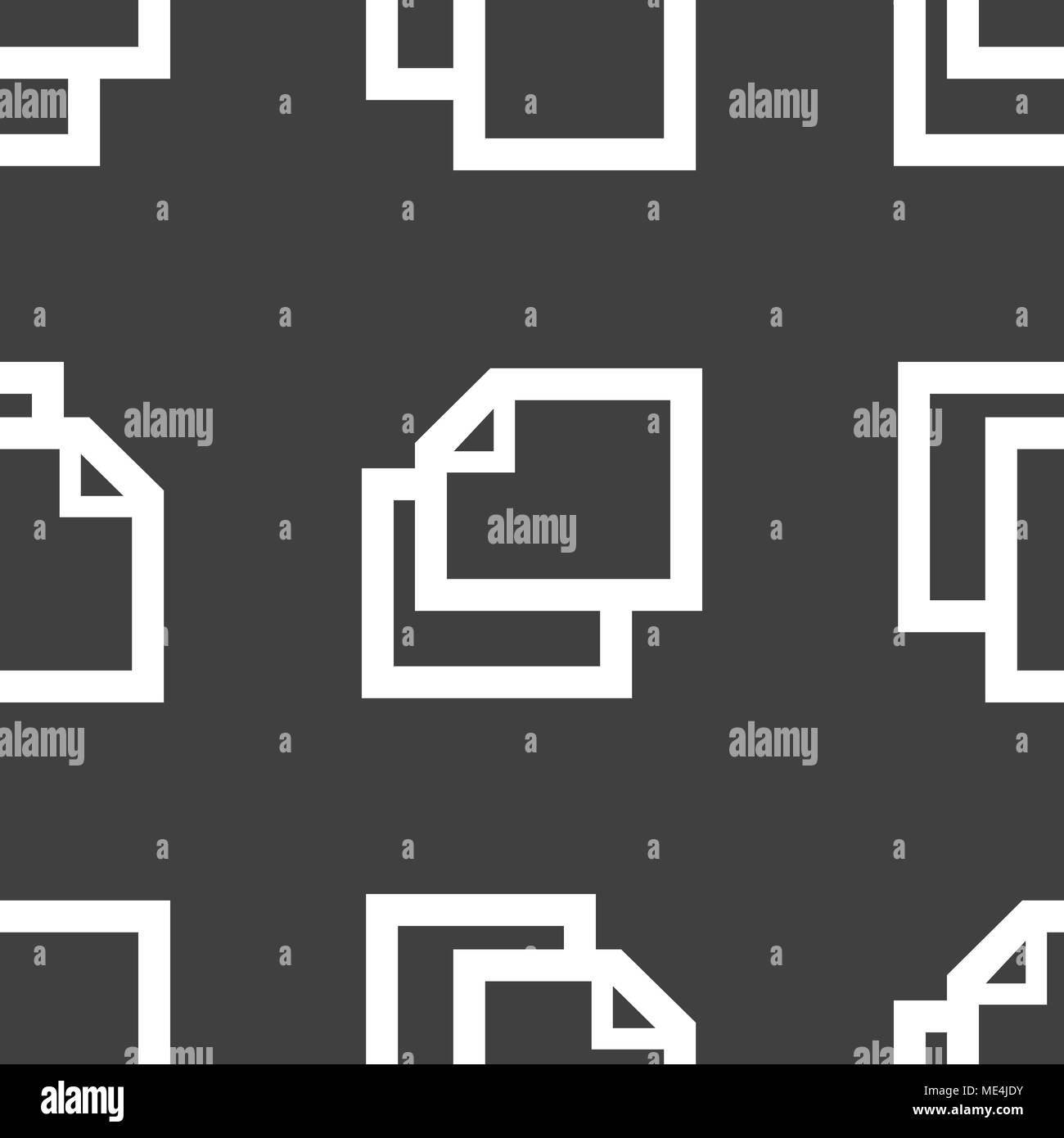 blank paper web icon. flat design. Seamless pattern. Vector EPS10 Stock ...