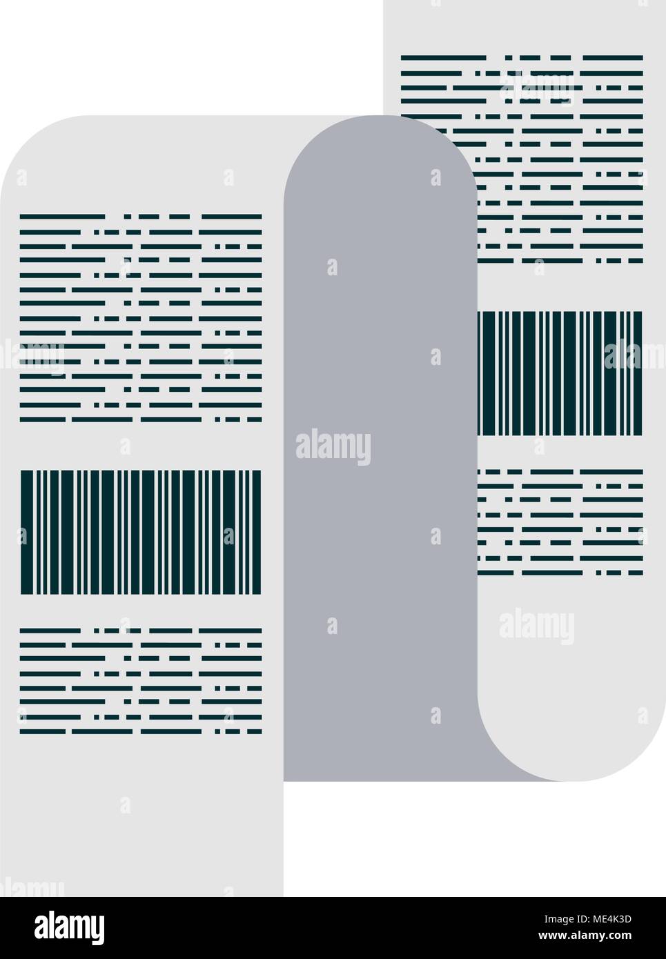 Shopping bill supermarket Stock Vector Images - Alamy