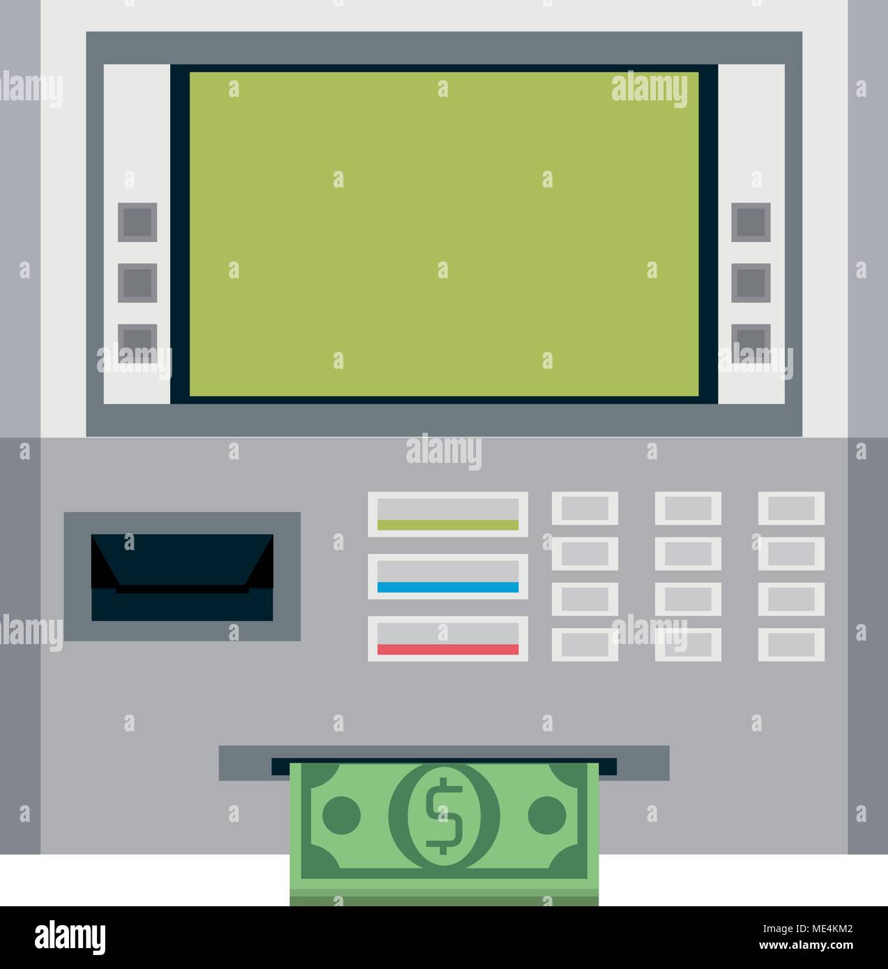ATM money machine Stock Vector Image & Art - Alamy