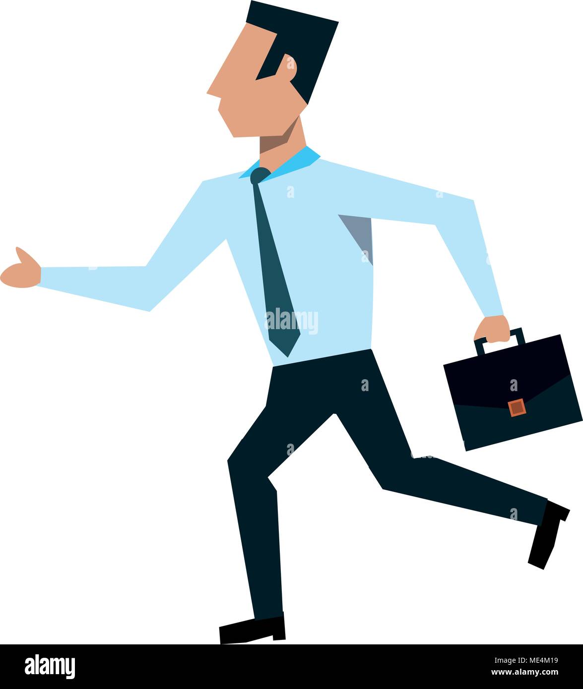 Businessman running cartoon Stock Vector Image & Art - Alamy