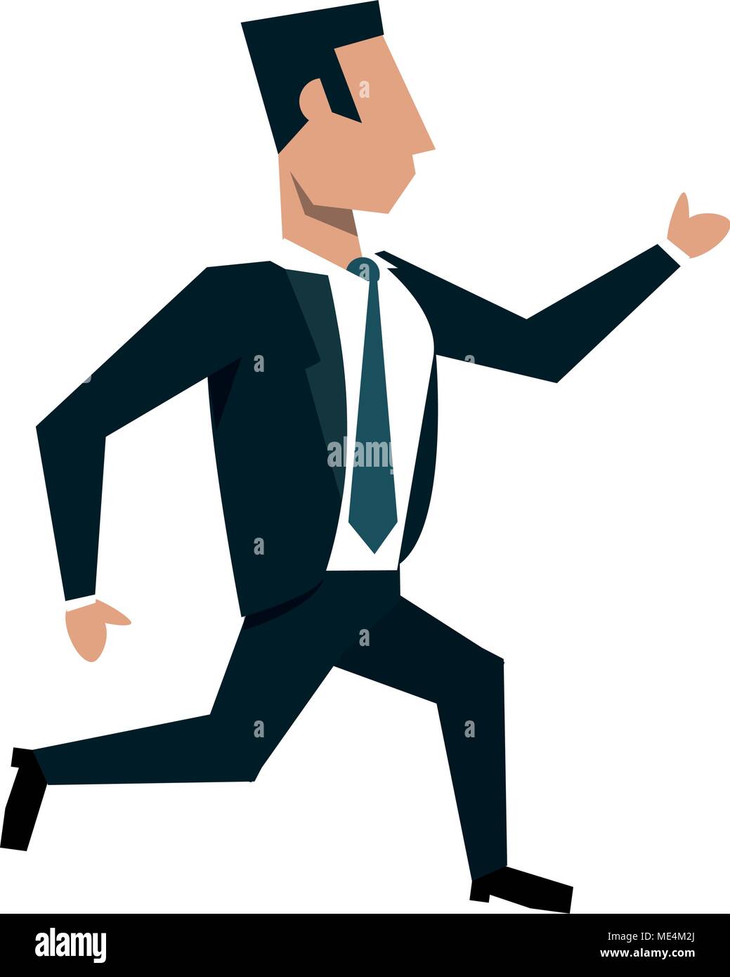 Businessman running cartoon Stock Vector Image & Art - Alamy