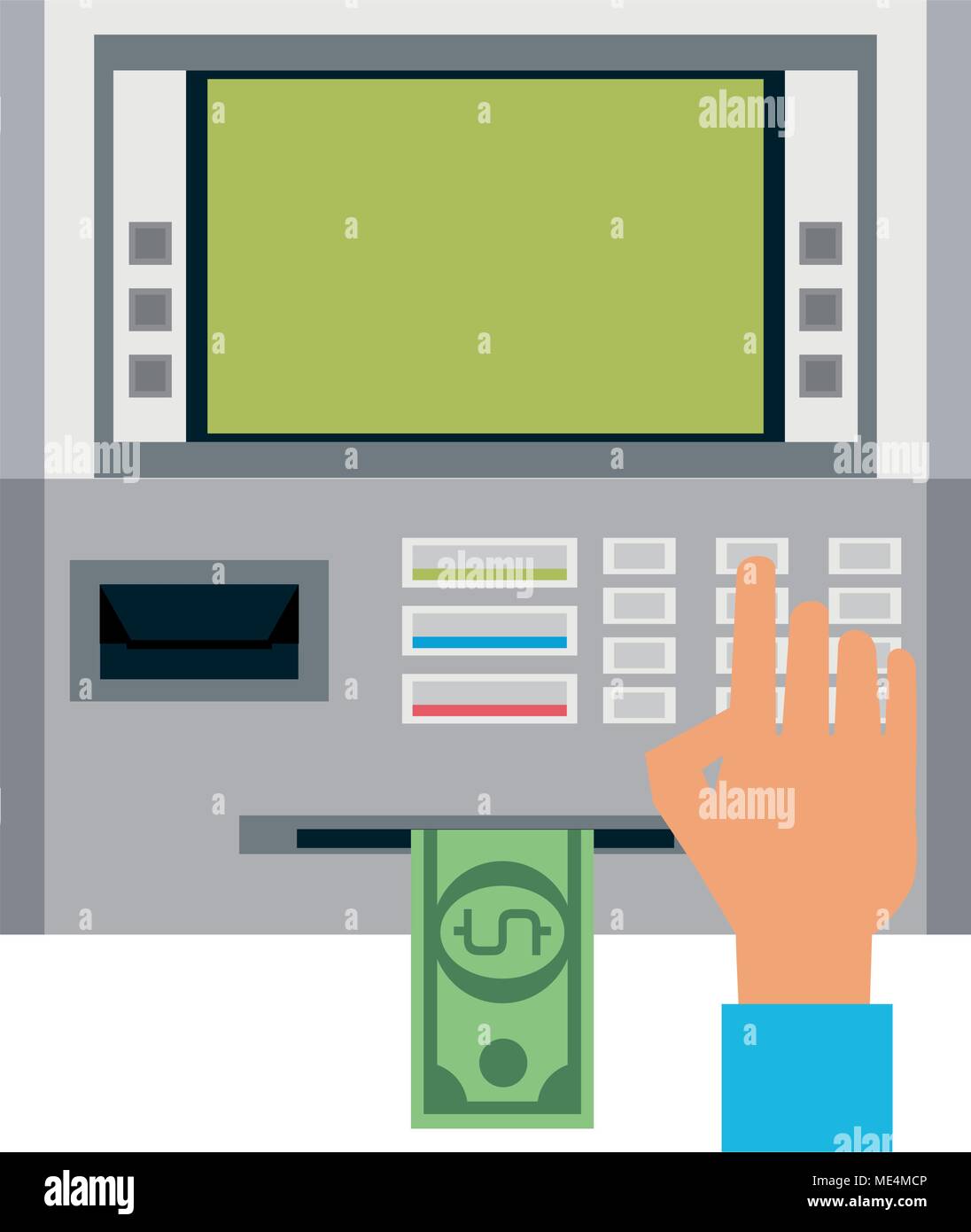 ATM money machine Stock Vector Image & Art - Alamy