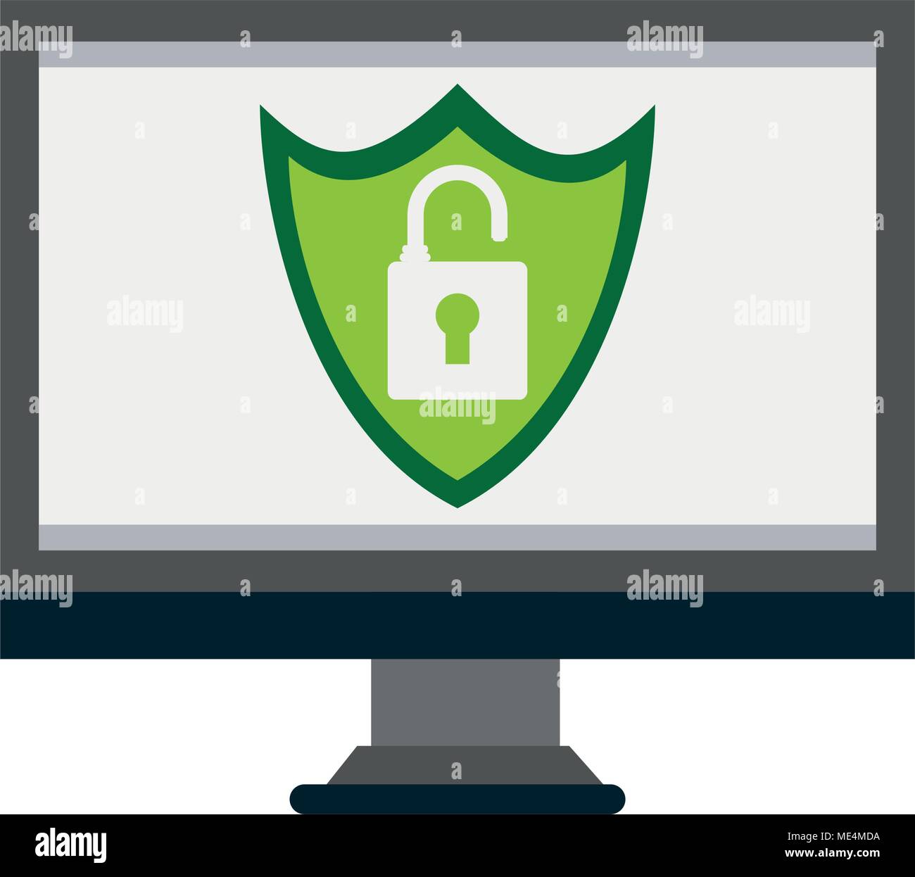 Computer security system Stock Vector Image & Art - Alamy